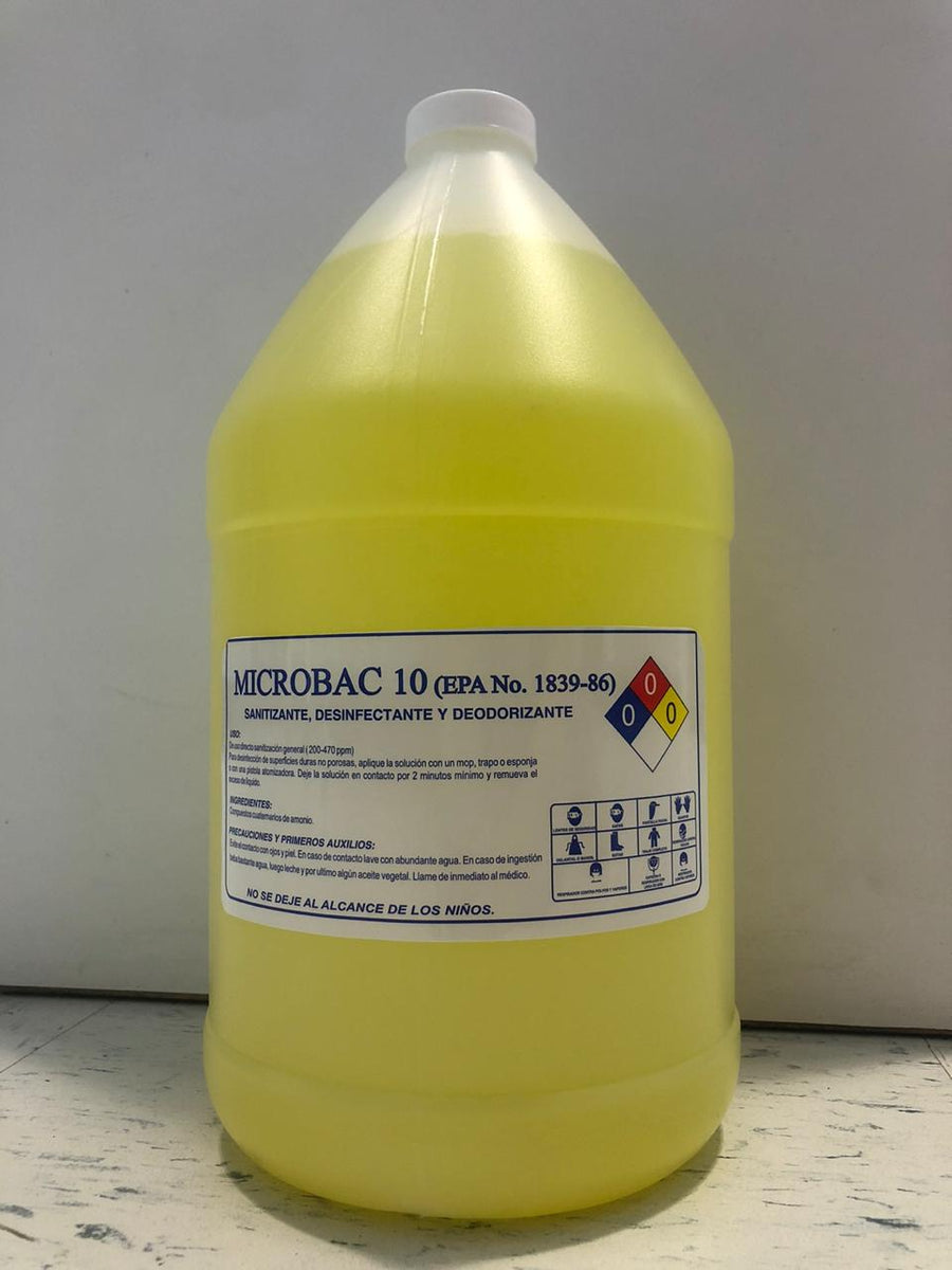 Sanitizante MICROBAC (uso directo) – Benestare